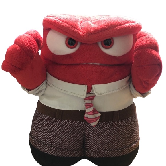 Disney | Toys | Disney Store Animated Pixar Inside Out Anger Plush ...
